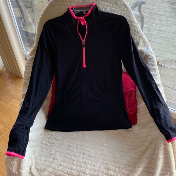 Kyodan | Tops | Kyodon Black Pink Stretch Reflective Logo Top | Poshmark